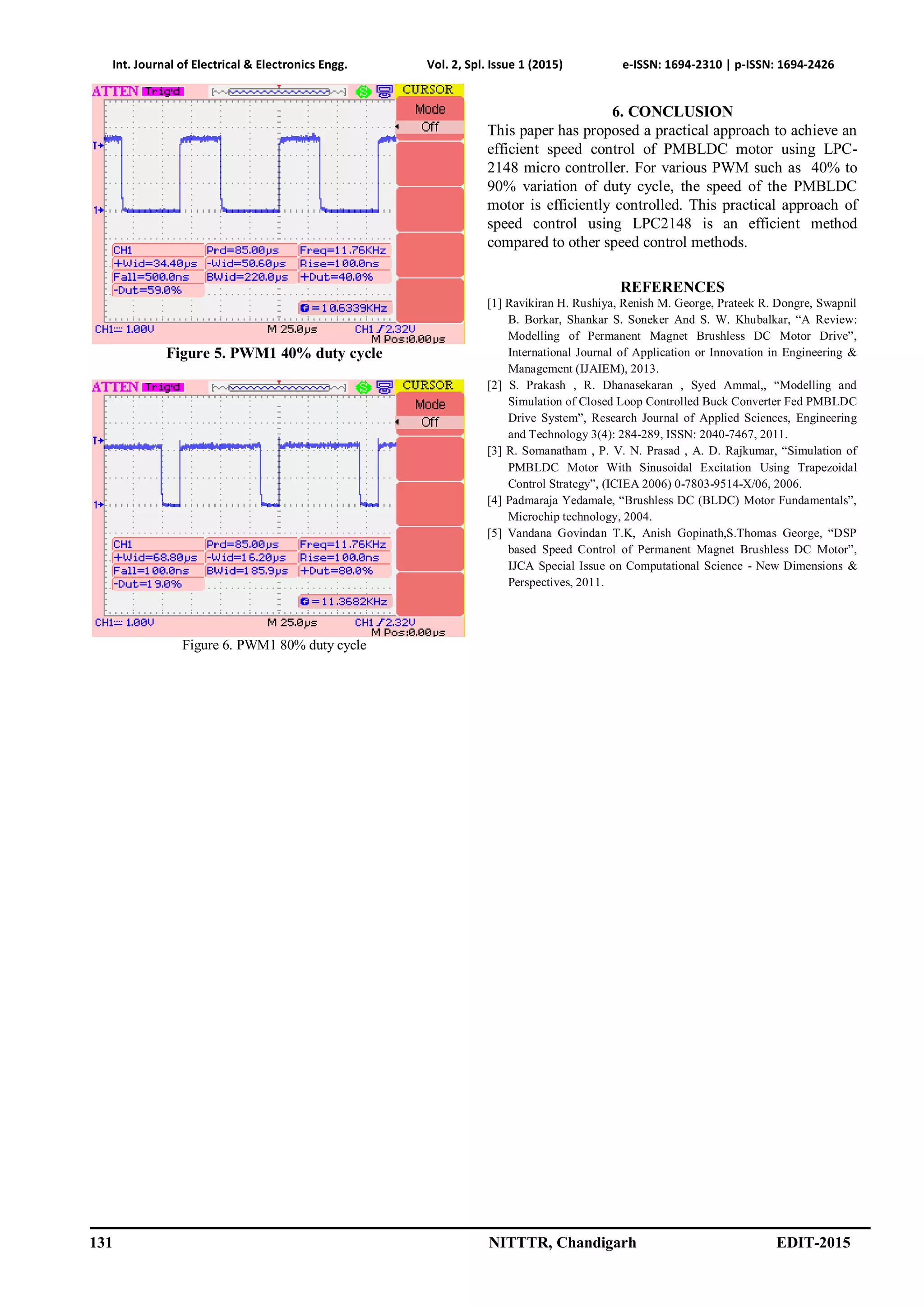 Speed Control of PMBLDC Motor using LPC 2148 – A Practical Approach | PDF