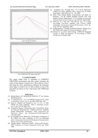 Optimization for Minimum Noise Figure of RF Low Noise Amplifier in 0 ...