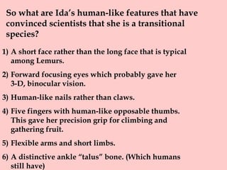 Fossil Ida, Missing Link? | PPT