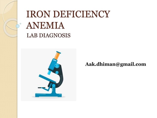 IRON DEFICIENCY ANEMIA | PPT