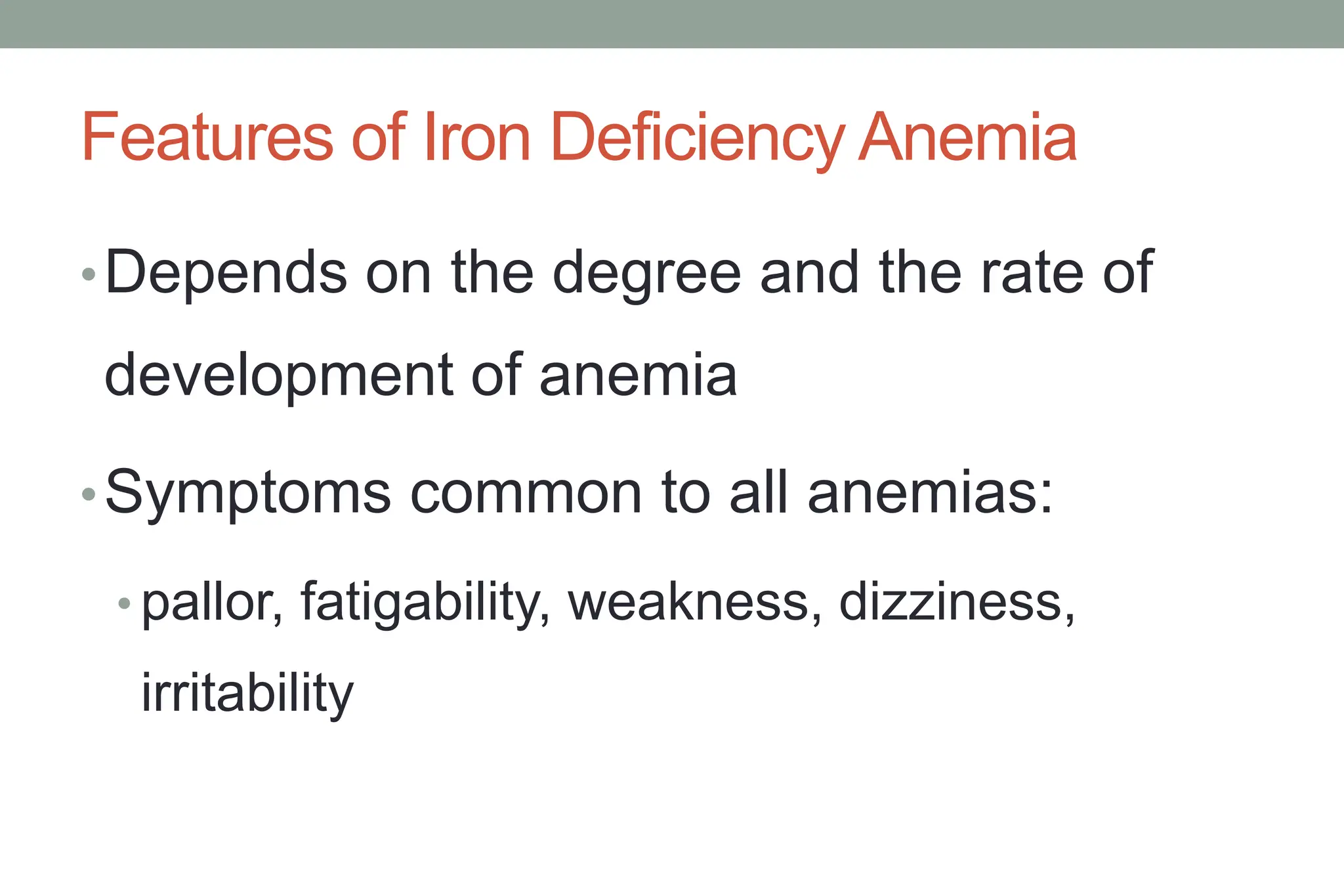 Iron deficiency anemia management, risk factors, physiology of iron ...