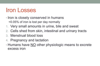 Iron deficiency anemia management, risk factors, physiology of iron ...