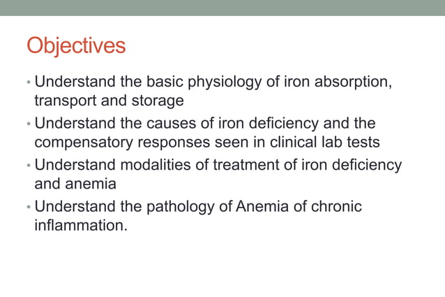 Iron deficiency anemia management, risk factors, physiology of iron ...