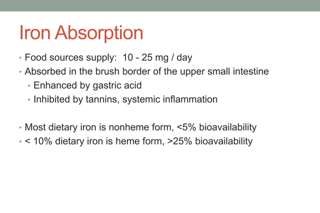 Iron deficiency anemia management, risk factors, physiology of iron ...
