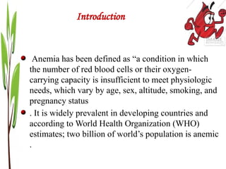 Iron Deficiency anemia clinical presentation and management | PPTX