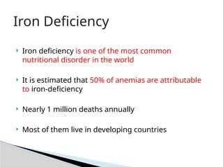 Iron Deficiency Anemia presentation for medical students | PPTX