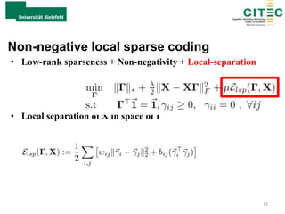 Non-Negative Local Sparse Coding for Subspace Clustering | PPTX
