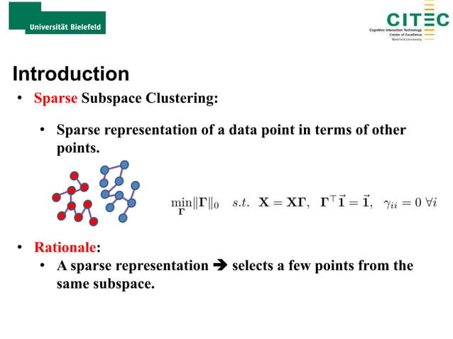 Non-Negative Local Sparse Coding for Subspace Clustering | PPTX