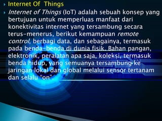 internet of things | PPTX