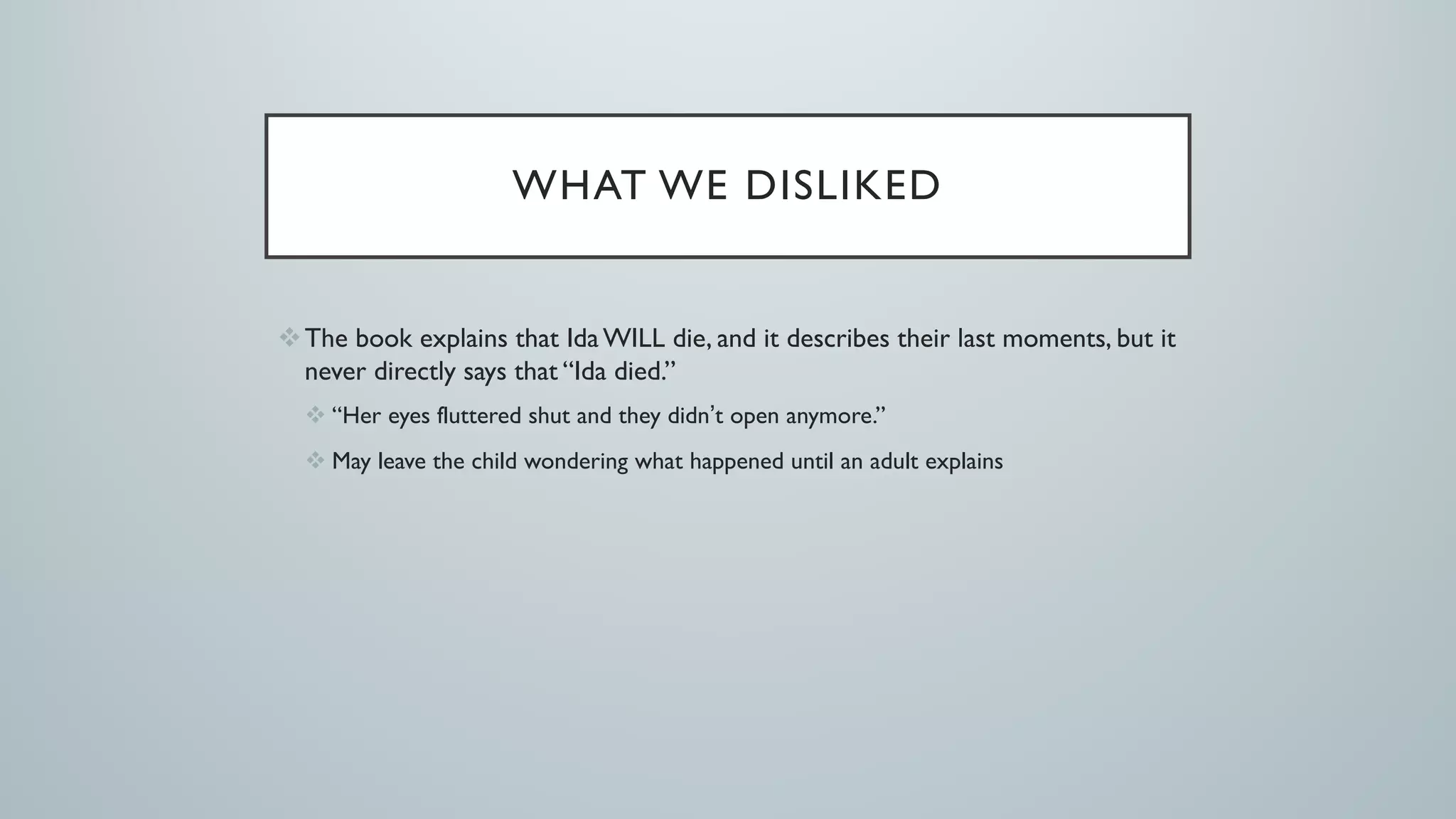 Ida, always presentation | PPT