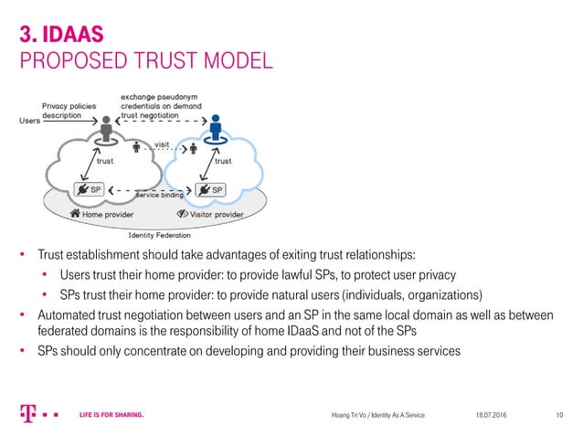 Identity as a Service: a missing gap for moving enterprise applications in Inter-Cloud | PPT