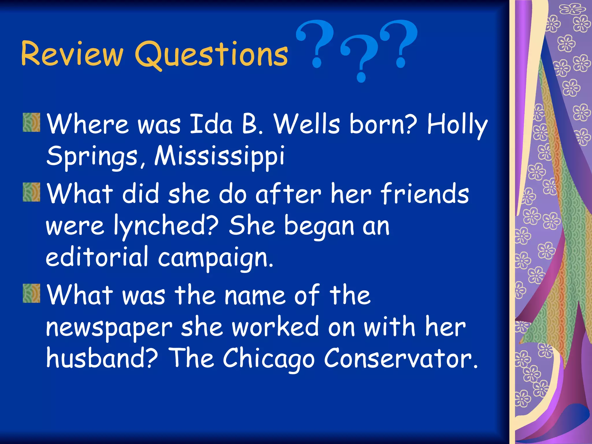 Ida B. Wells | PPT