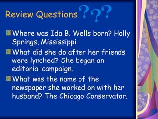Ida B. Wells | PPT