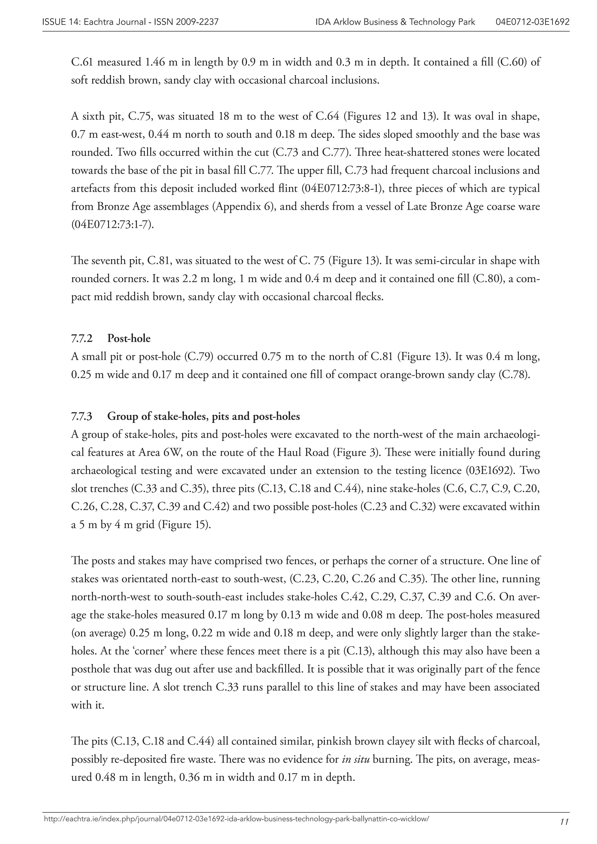 Archaeological Report - IDA Arklow Business & Technology Park ...