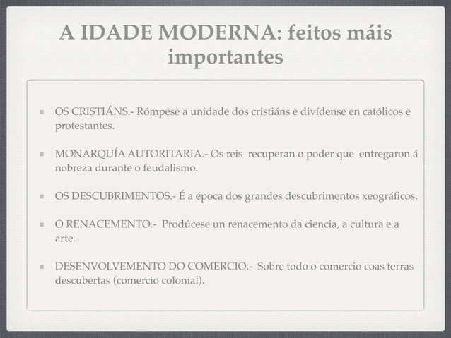 A IDADE MODERNA | PPT