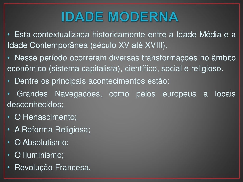 Idade moderna
