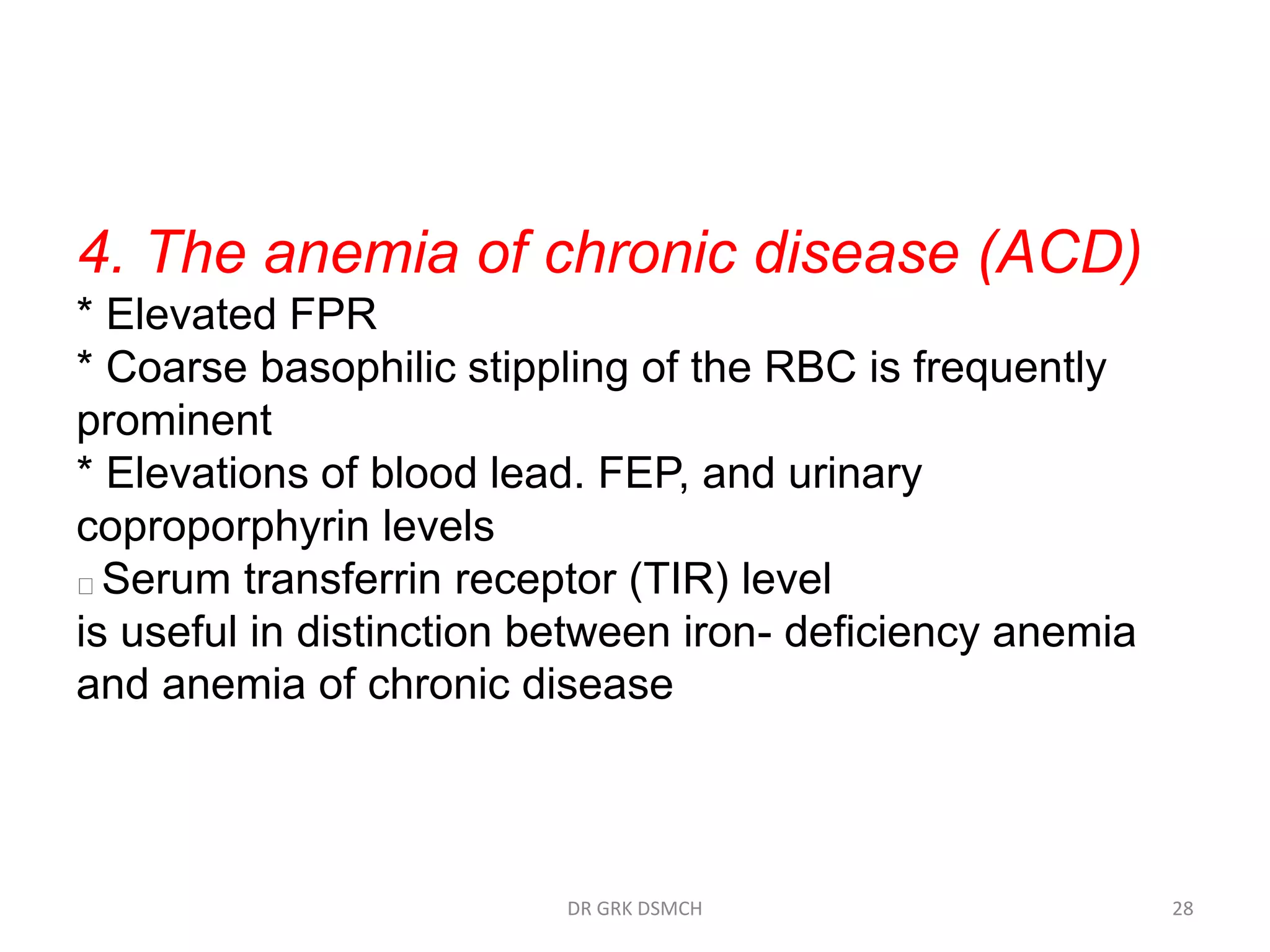 Iron Deficiency Anemia DR G.Rajkumar | PPTX