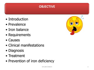 Iron Deficiency Anemia DR G.Rajkumar | PPT