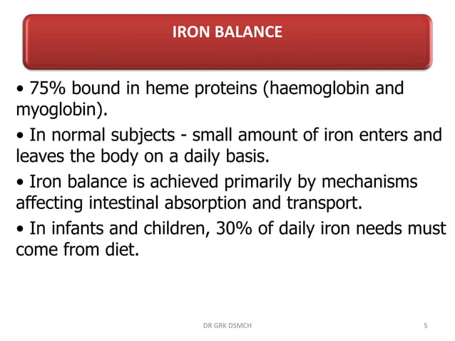 Iron Deficiency Anemia DR G.Rajkumar | PPT
