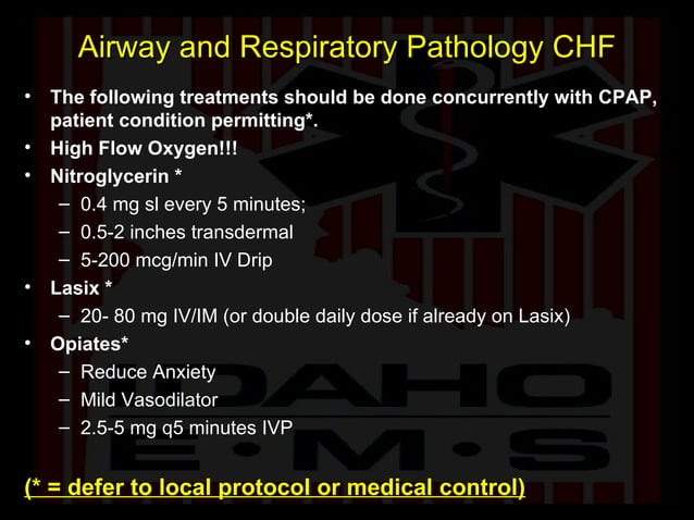 EMS CPAP Training | PPT | Lung and Respiratory Health | Diseases and ...