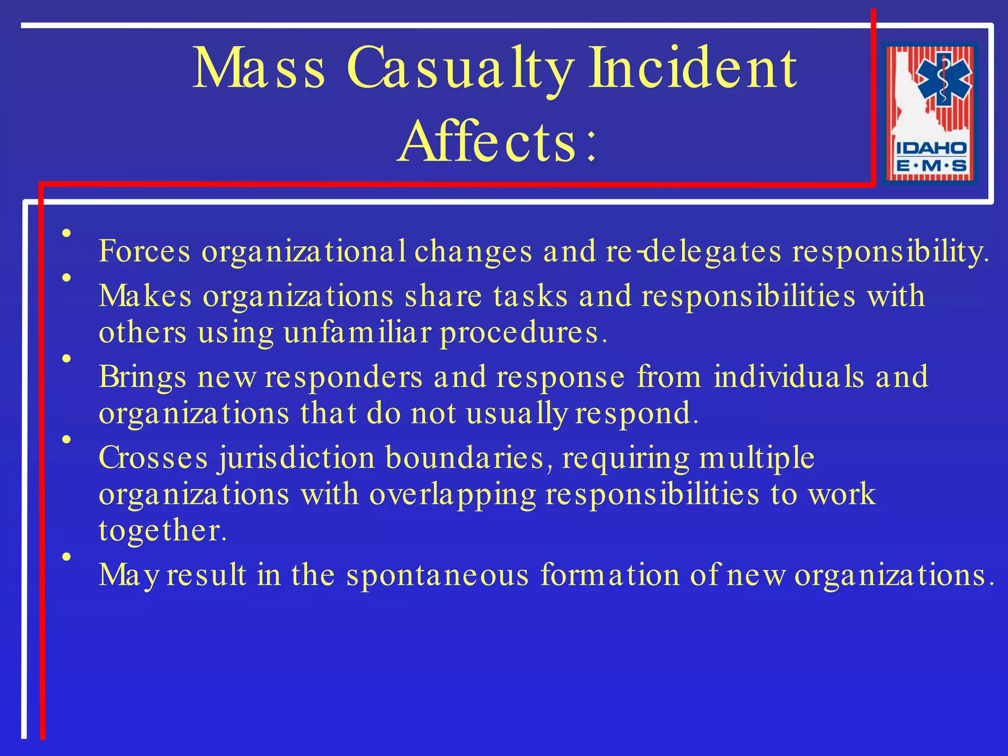 Idaho Mass Casualty Incident Response | PPT