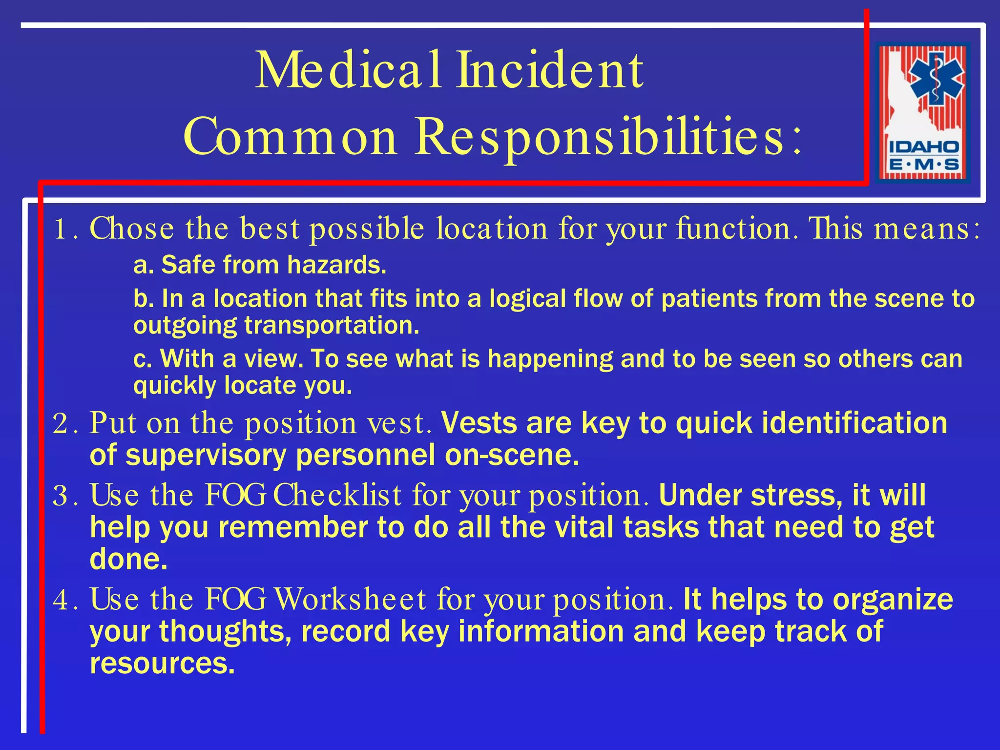 Idaho Mass Casualty Incident Response | PPT
