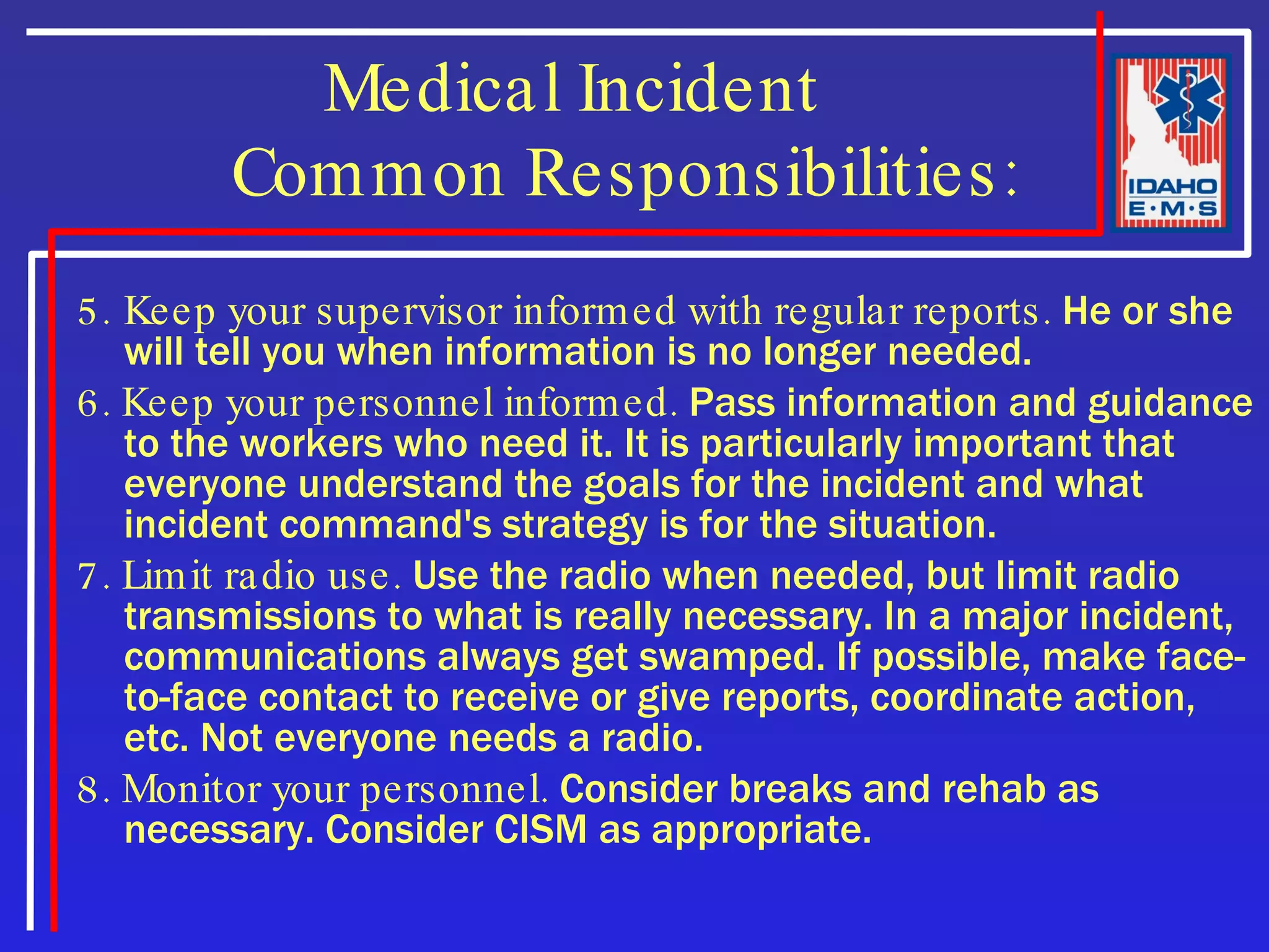 Idaho Mass Casualty Incident Response | PPT