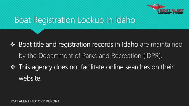 Idaho boat registration | PPT