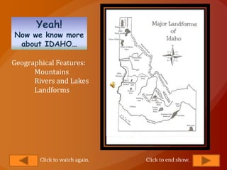 Idaho geography -_natural_landforms | PPTX