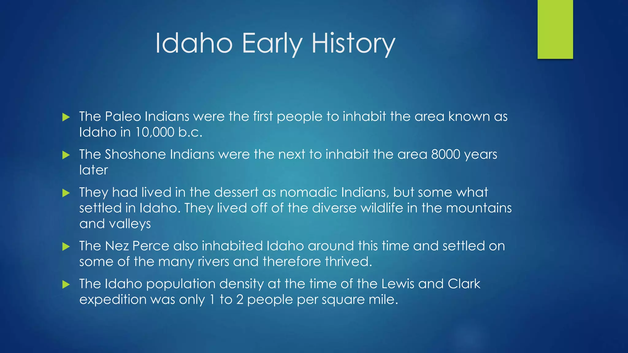 Idaho state project | PPTX