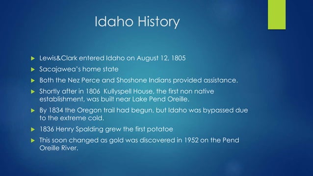 Idaho state project | PPTX | North America Travel | Travel Locations
