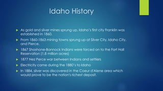 Idaho state project | PPTX