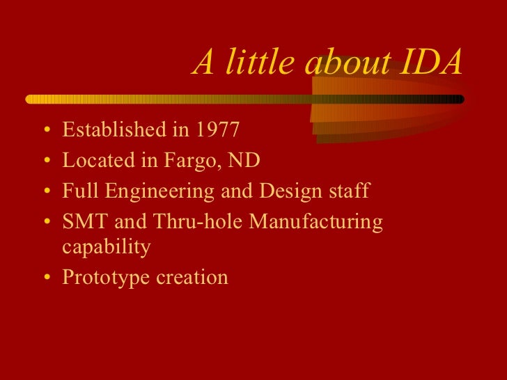 IDA Overview
