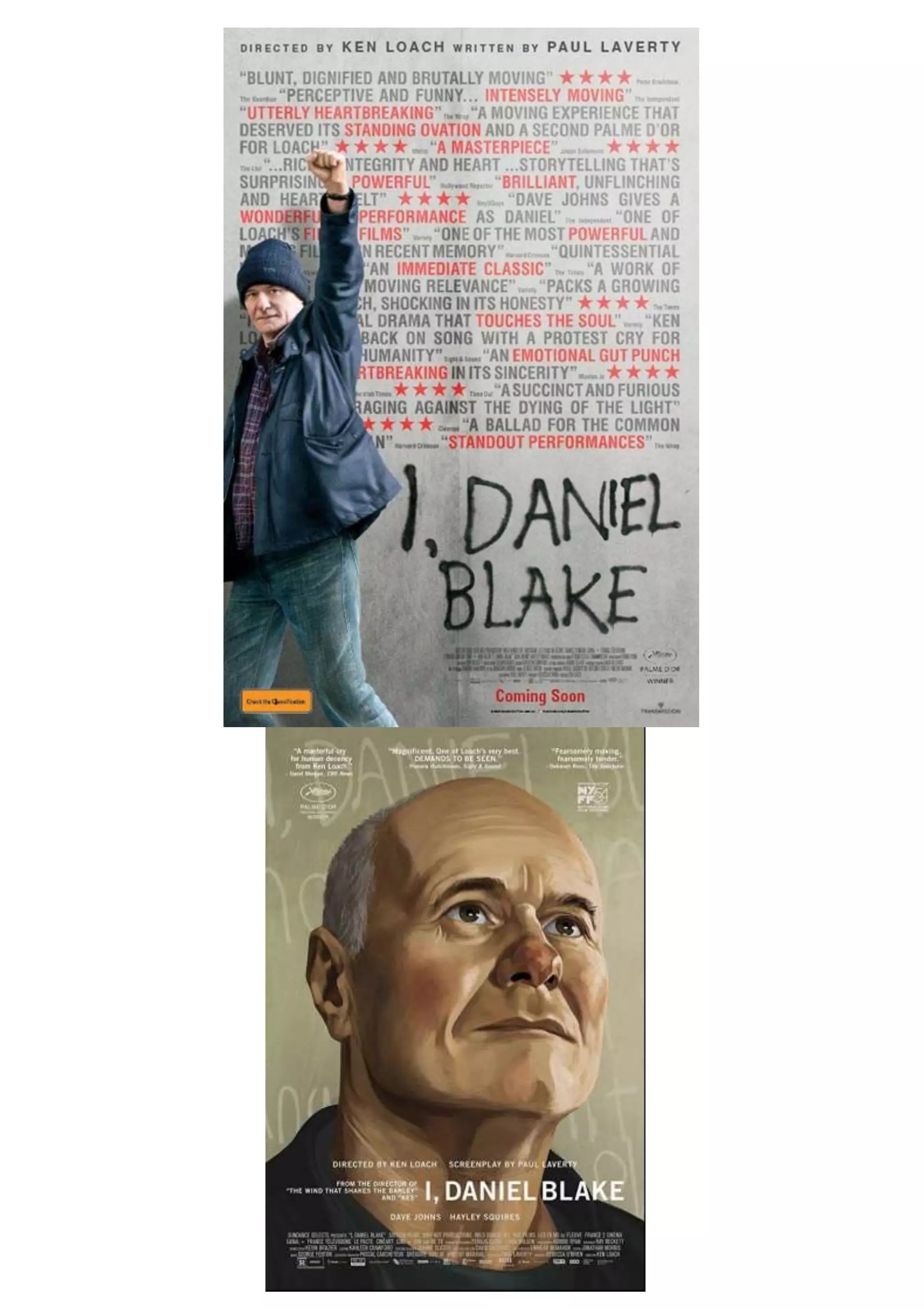 I, Daniel Blake Posters | DOCX | Advertising Industry | Industries