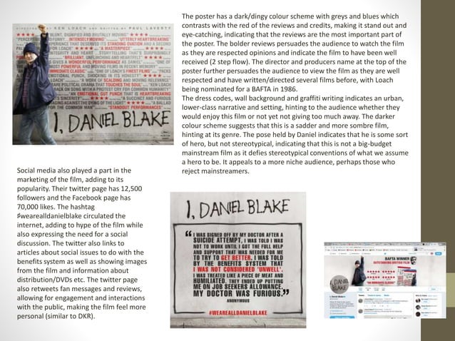I, Daniel Blake film Case Study | PPTX | Drama | Genres