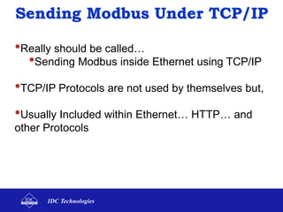 ID App Modbus over TCP Presentation Abridged | PPT