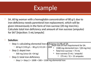 IRON DEFICIENCY ANEMIA IN A PATIENT A CASE | PPTX
