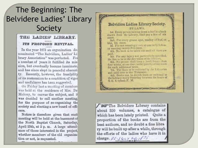 The Ida Public Library Building: 100 Years of History, 1913-2013 | PPTX