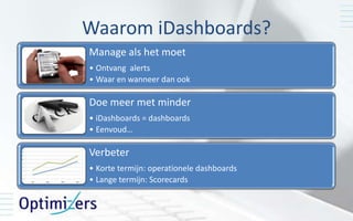iDashboards Introductie | PPT