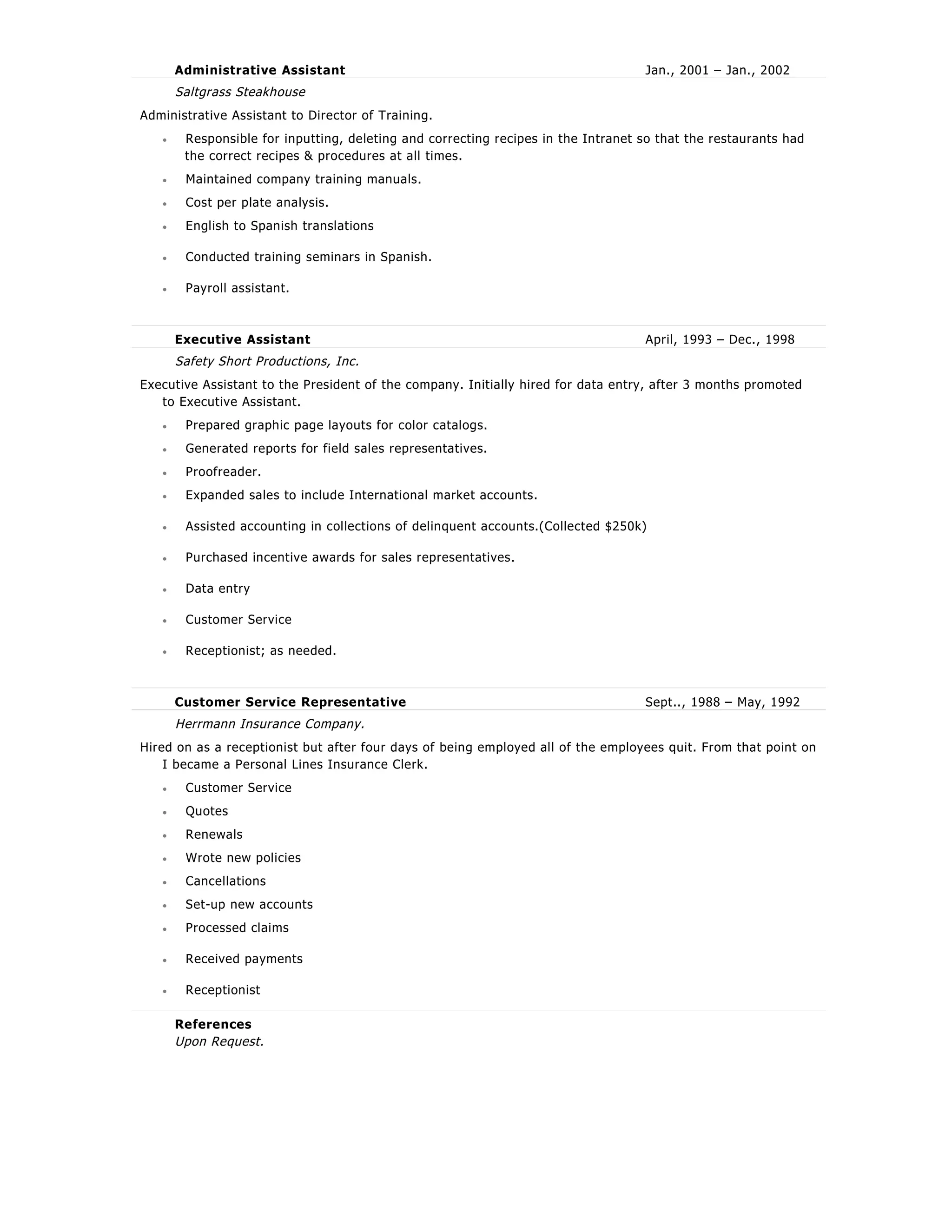 Idas Resume Pdf