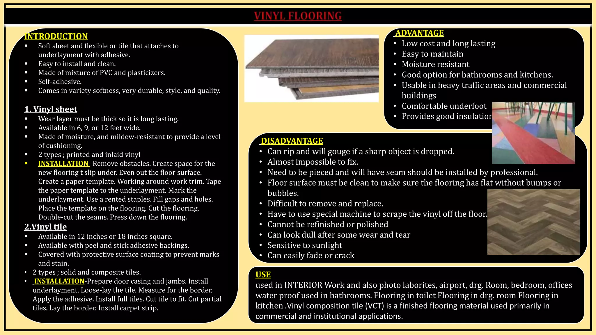 TYPES OF FLOORING MATERIALS | PPTX