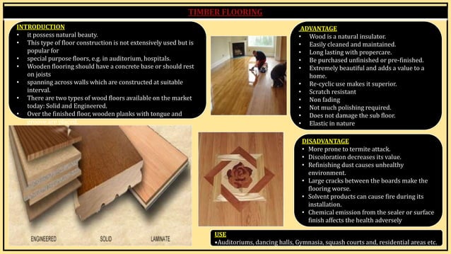 TYPES OF FLOORING MATERIALS | PPTX | Home Improvement | Home & Garden