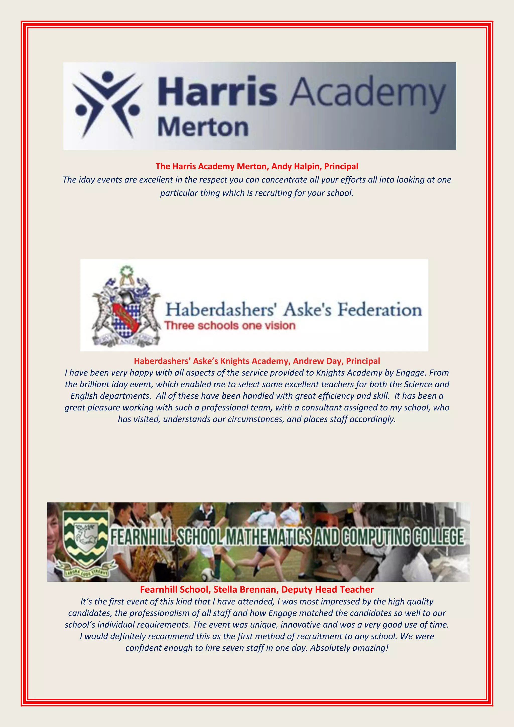 iday school testimonials | PDF