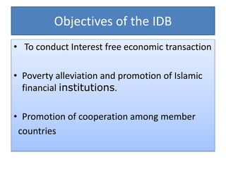 Islamic Development Bank(IDB) | PPTX