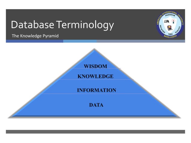 Introduction to Databse . slide of AIUB. | PPT