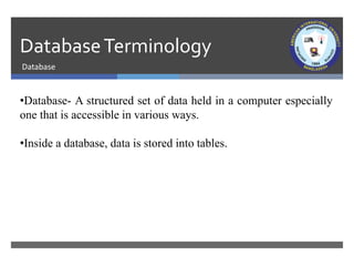 Introduction to Databse . slide of AIUB. | PDF