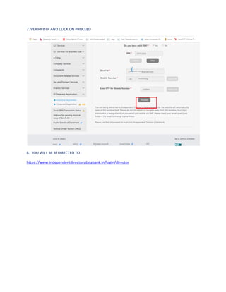 ID Bank Registration Process | PDF