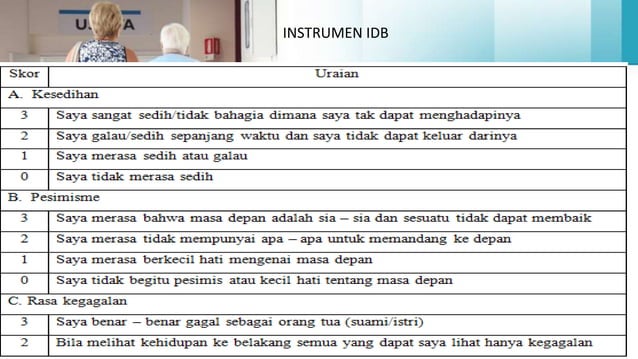 prosedur pengkajian pada lansia terdiri dari bartel indeks dan IDB | PPTX
