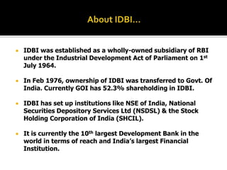 IDBI | PPT