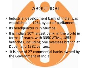 Idbi bank | PPTX